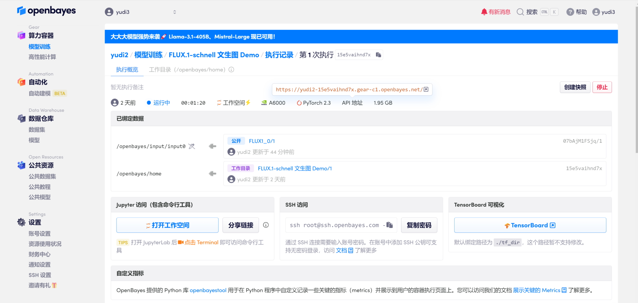 Flux 1 Schnell 文生图 Demo 教程 Hyperai超神经