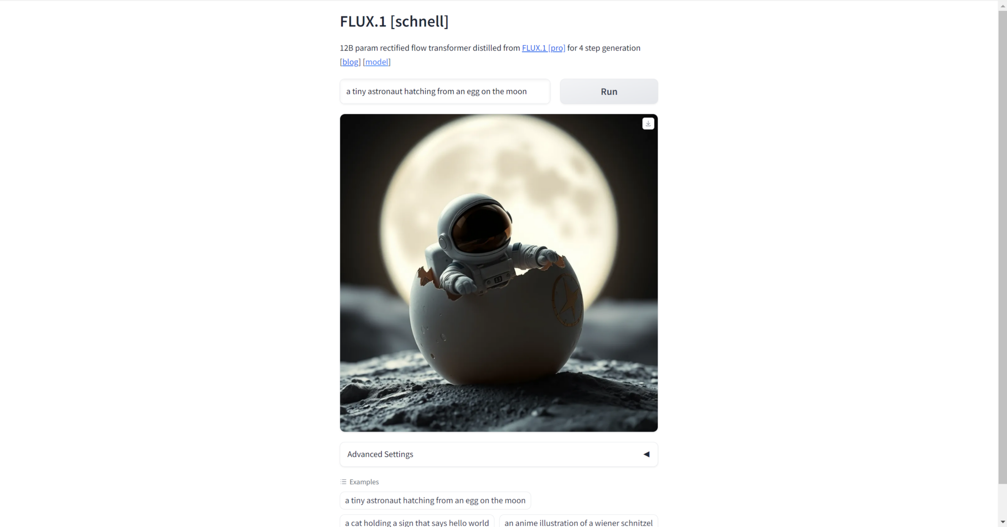 FLUX.1-schnell 文生图 Demo | 教程 | HyperAI超神经