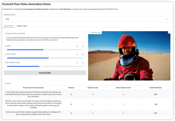 Pyramid Flow 一分钟生成超高清视频 Demo | 教程 | HyperAI超神经