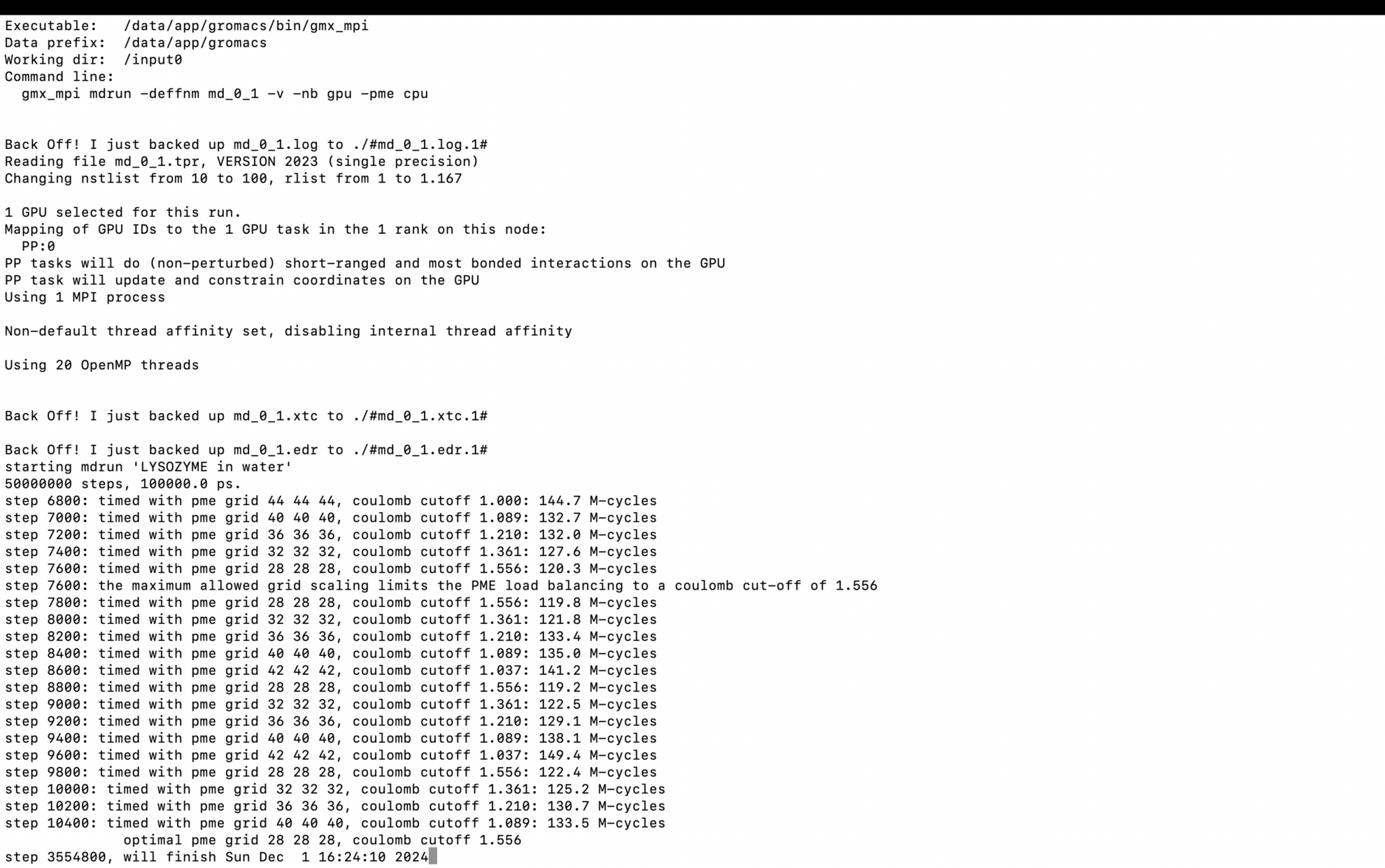 GROMACS Getting Started Tutorial: Lysozyme in Water | Tutorials | HyperAI